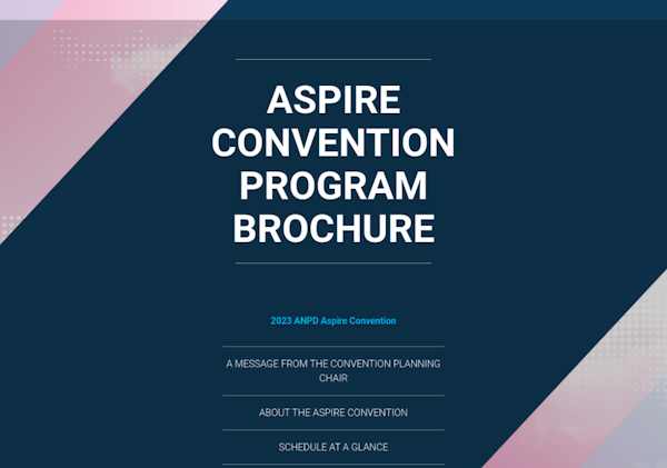 Aspire Convention Program Brochure - ANPD