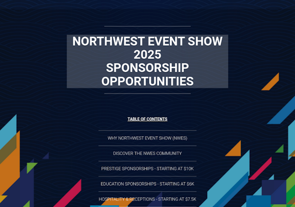 Northwest Event Show 2025Sponsorship Opportunities - Butler Events