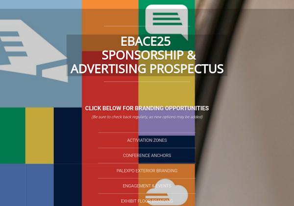 EBACE25 SPONSORSHIP & ADVERTISING PROSPECTUS - ebace