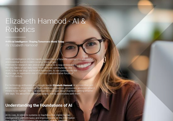 Elizabeth Hamood - AI & Robotics - elizabethhamood